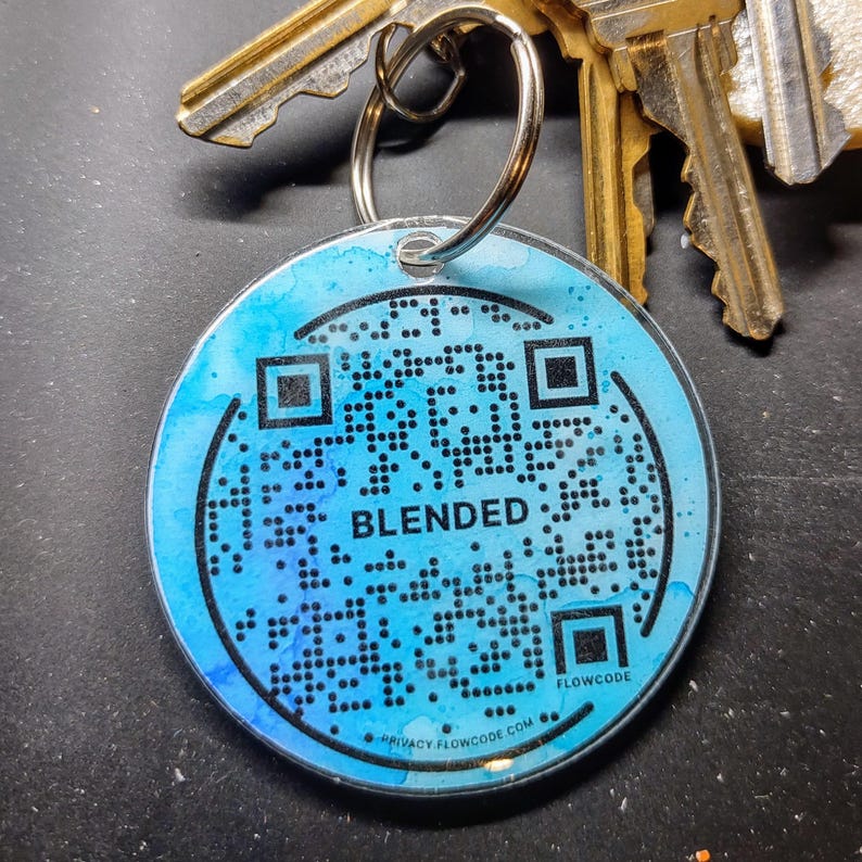 Custom QR Code Keychain | Business Card Alternative for Marketing ...