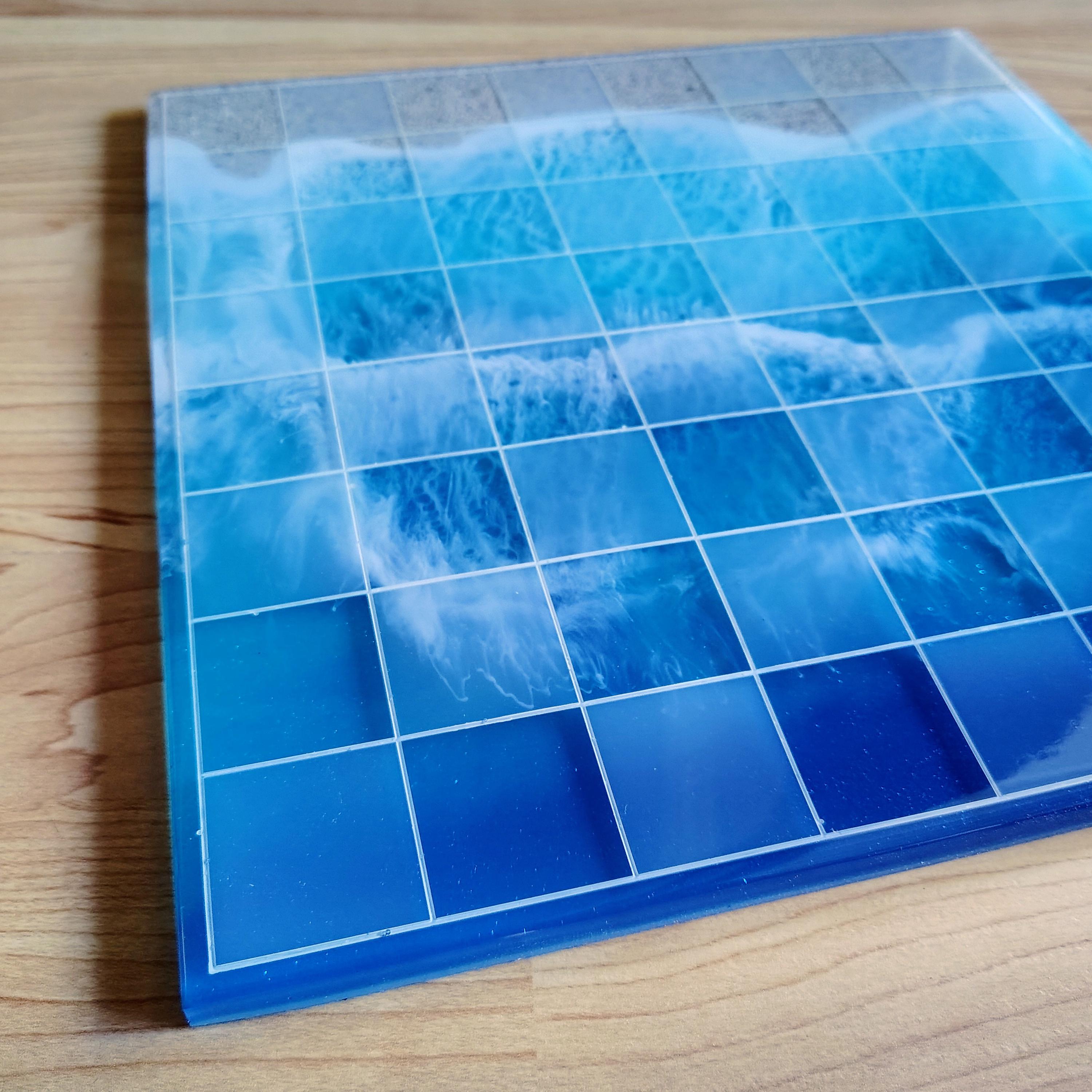 12-inch Beach Resin Chess & Checkers Set – Handmade Ocean Board - Etsy