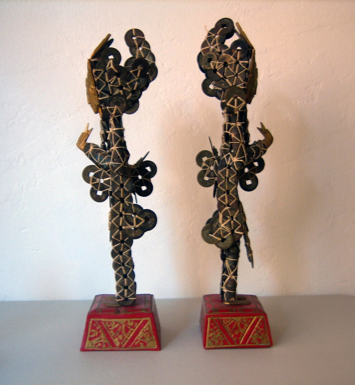 Vintage Balinese Kepeng Dewi Sri Ceremonial Coin Statues | Etsy