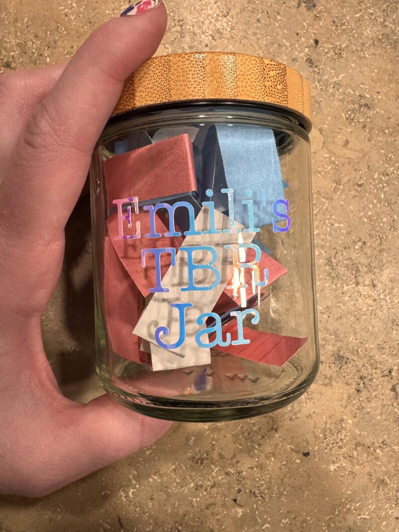 Customized 8oz Glass Jar With Bamboo Lid – TBR Jar, Reasons I Love You ...