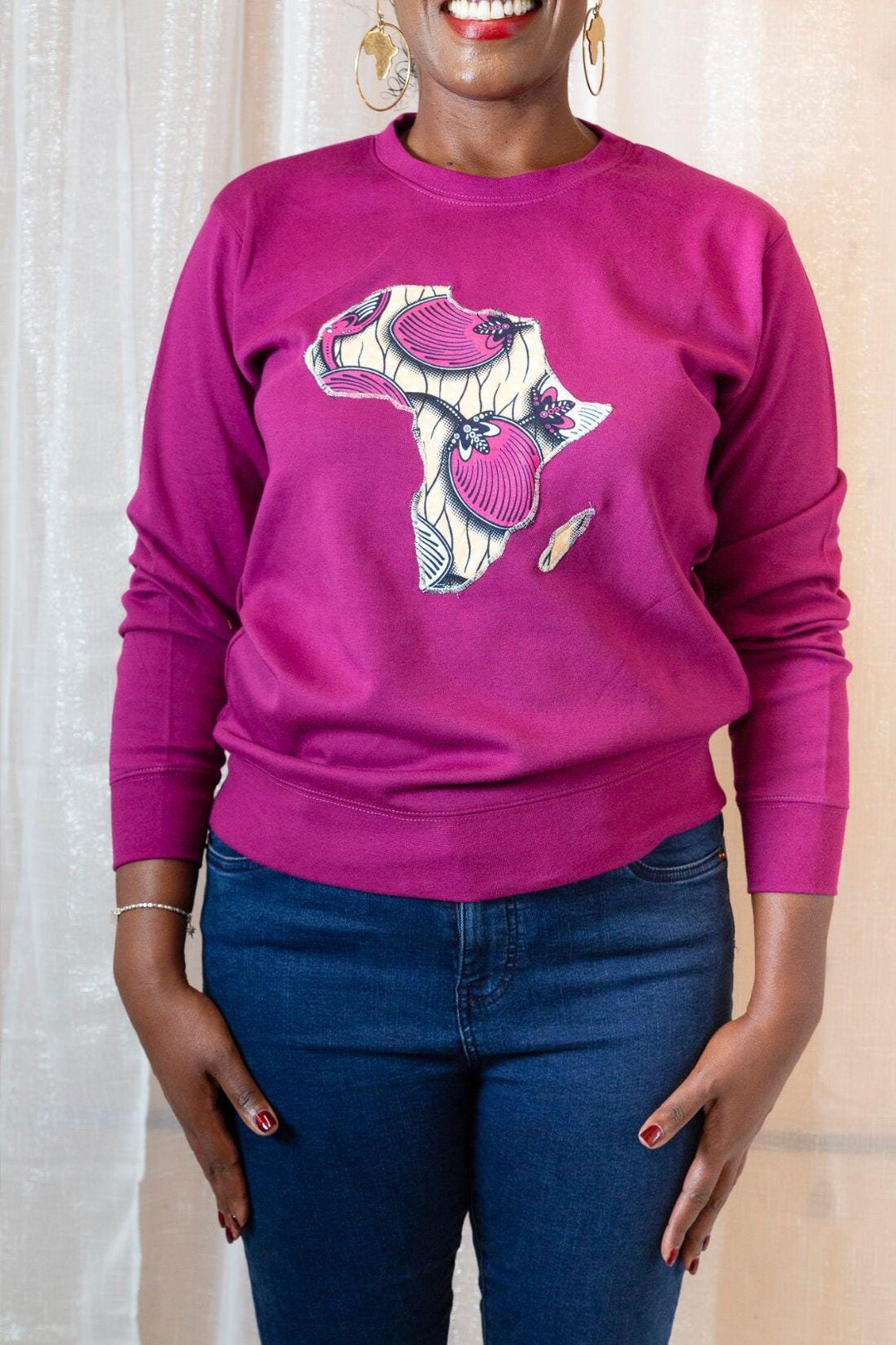 The Ultimate 'africana' African Map African Print Ankara Sweatshirt ...