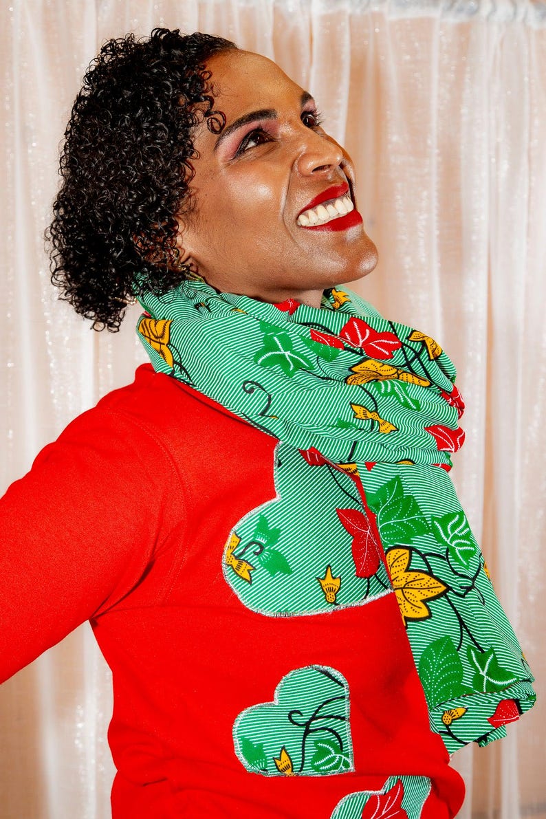 The Ultimate African Scarf African Print Ankara 100% Cotton Felicia ...