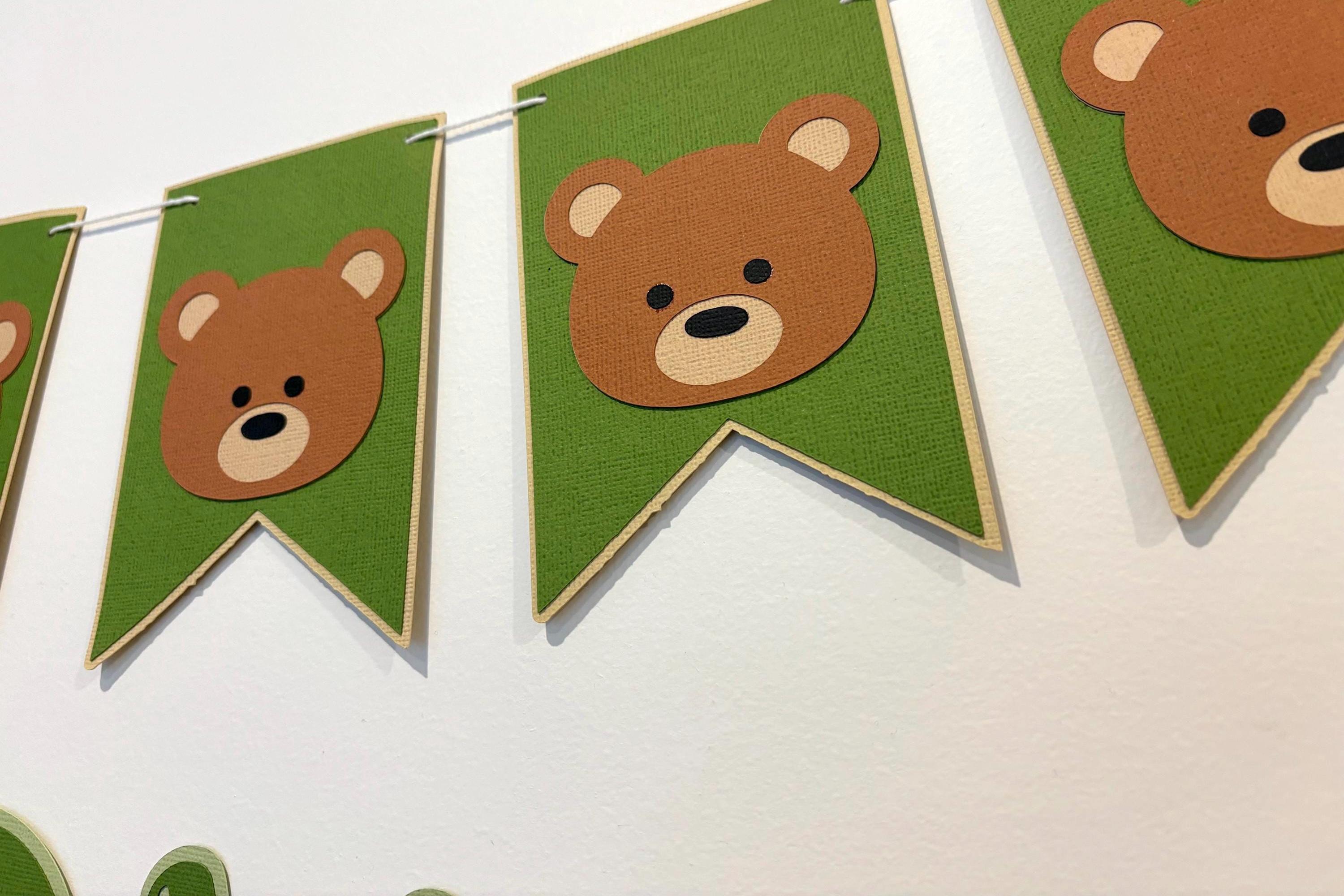 Teddy Bear Picnic Kids Birthday Banner, Teddy Bear Banner, Beary 1st ...