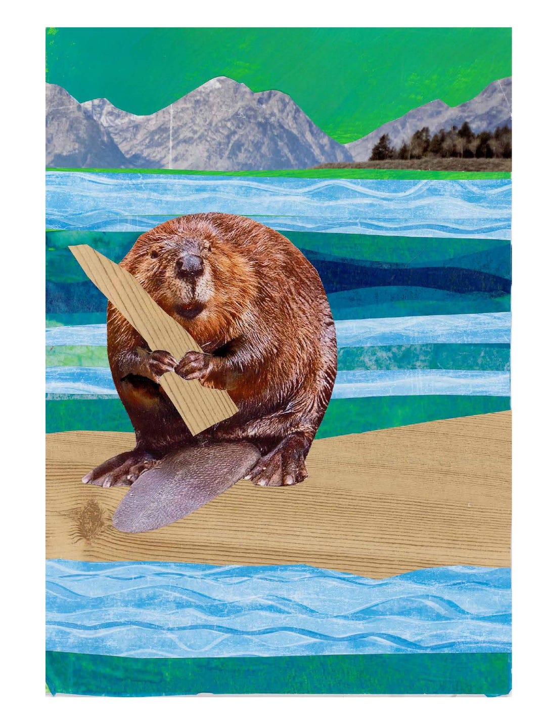 Busy Beaver Art Print: Limited Edition Wildlife Wall Decor - Etsy