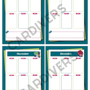 Teacher Planner 2024-2025 Printable 35 Pages High Quality Colorful ...