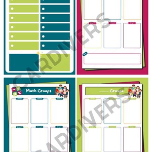 Teacher Planner 2024-2025 Printable 35 Pages High Quality Colorful ...