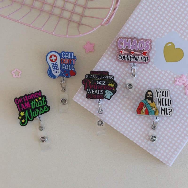 Fall Funny Badge Reel - Etsy UK