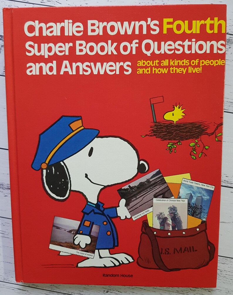 Vintage Charlie Brown's Fourth Super Book: Snoopy Peanuts Hardcover - Etsy