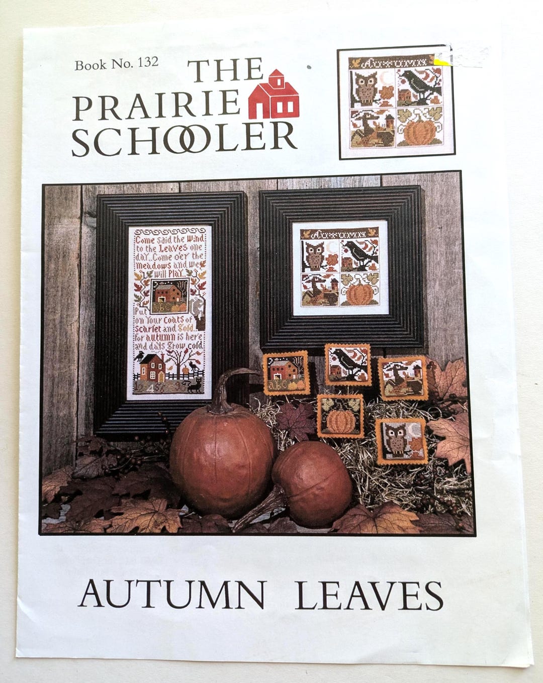 The Prairie Schooler Autumn Leaves Sampler Cross Stitch Patterns Book ...