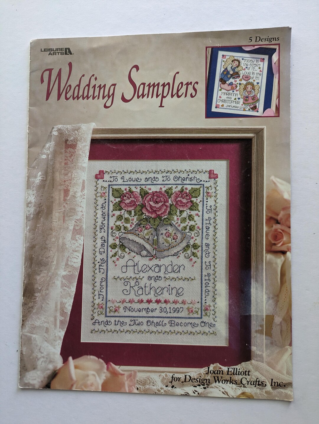 Wedding Samplers Cross Stitch Booklet - 5 Designs - Etsy