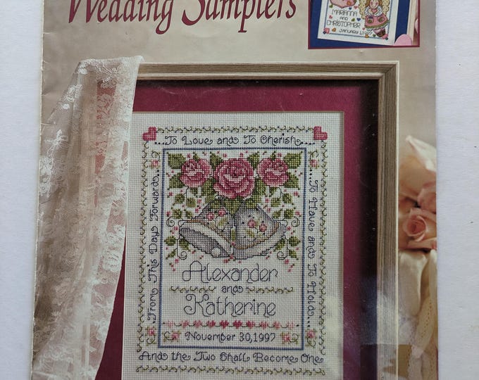 Wedding Samplers Cross Stitch Booklet - 5 Designs - Etsy