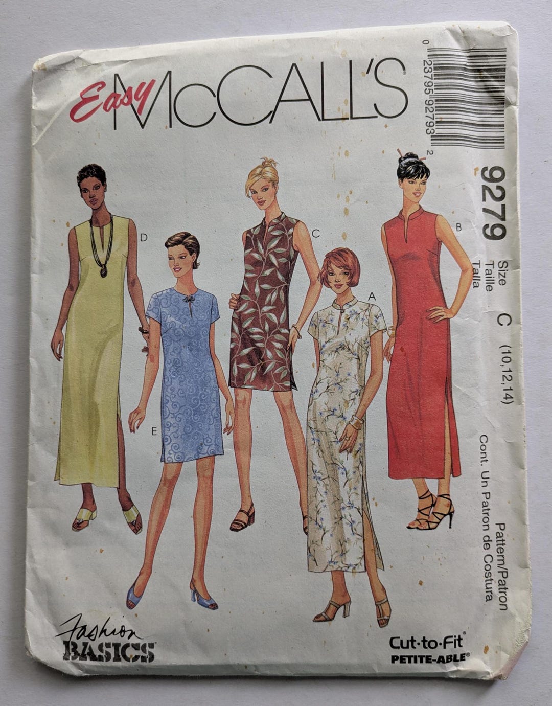 Mccalls Easy Sewing Pattern 9279: Womens Dress, Size 10-14 (UNCUT) - Etsy