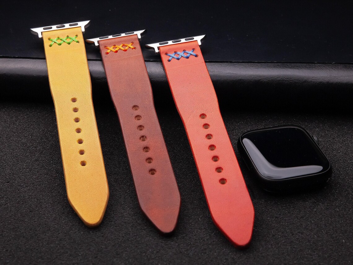Create Your Unique Apple Watch Strap Handcrafted 38, 40, 41, 42, 44, 45 ...
