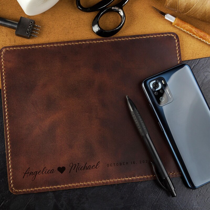 Leather Mouse Pad - Etsy