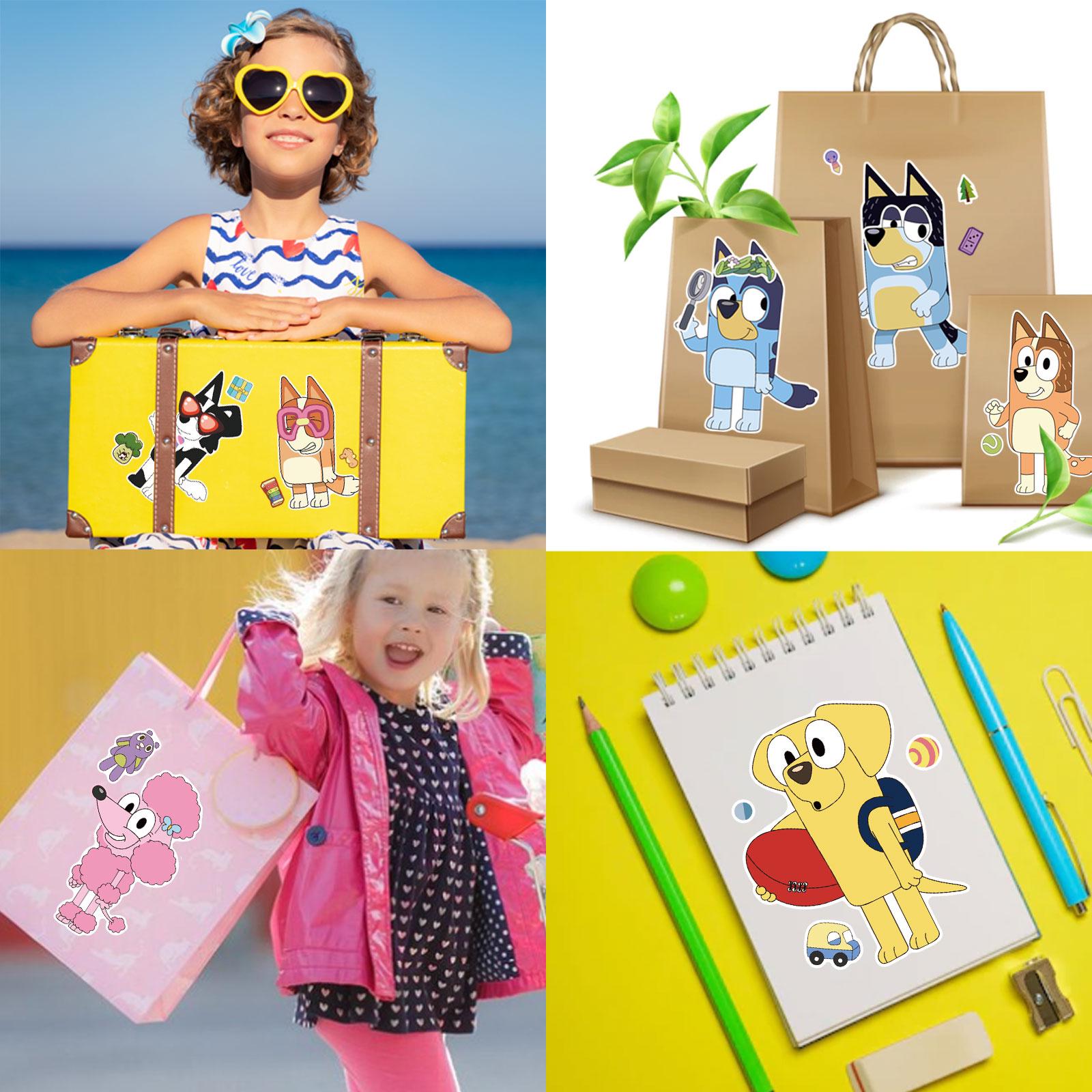 Labubu Zimomo Monster Stick, Bluey's Family, Sticker Files, Vinyl ...