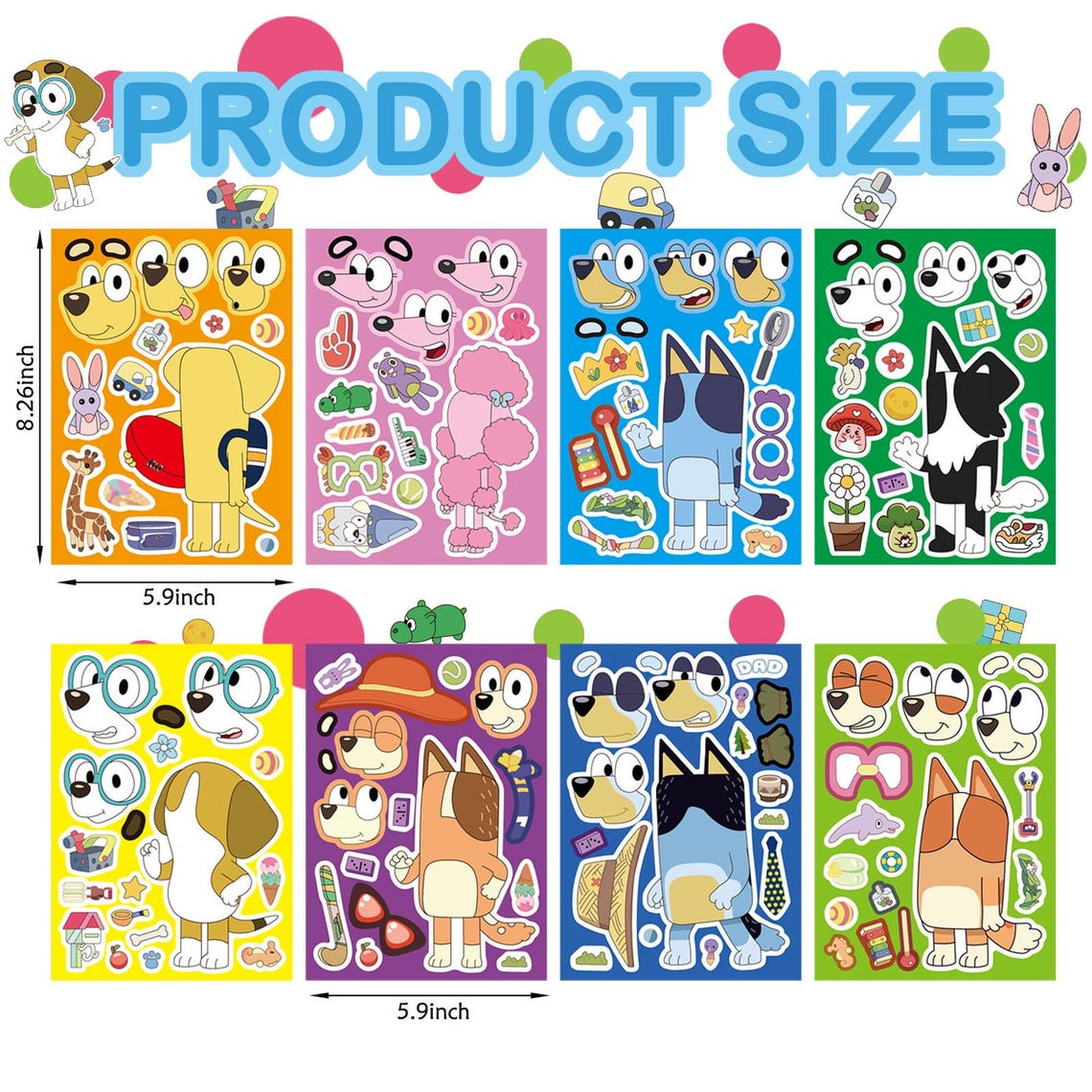Labubu Zimomo Monster Stick, Bluey's Family, Sticker Files, Vinyl ...