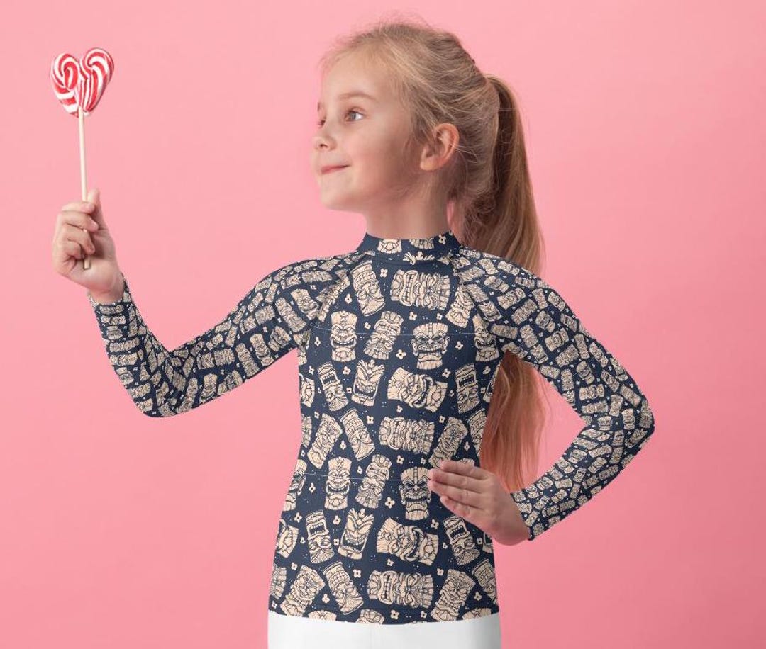 Kids Rash Guard, Tiki Rash Guard, Tropical Rash Guard, Toddler Swim ...