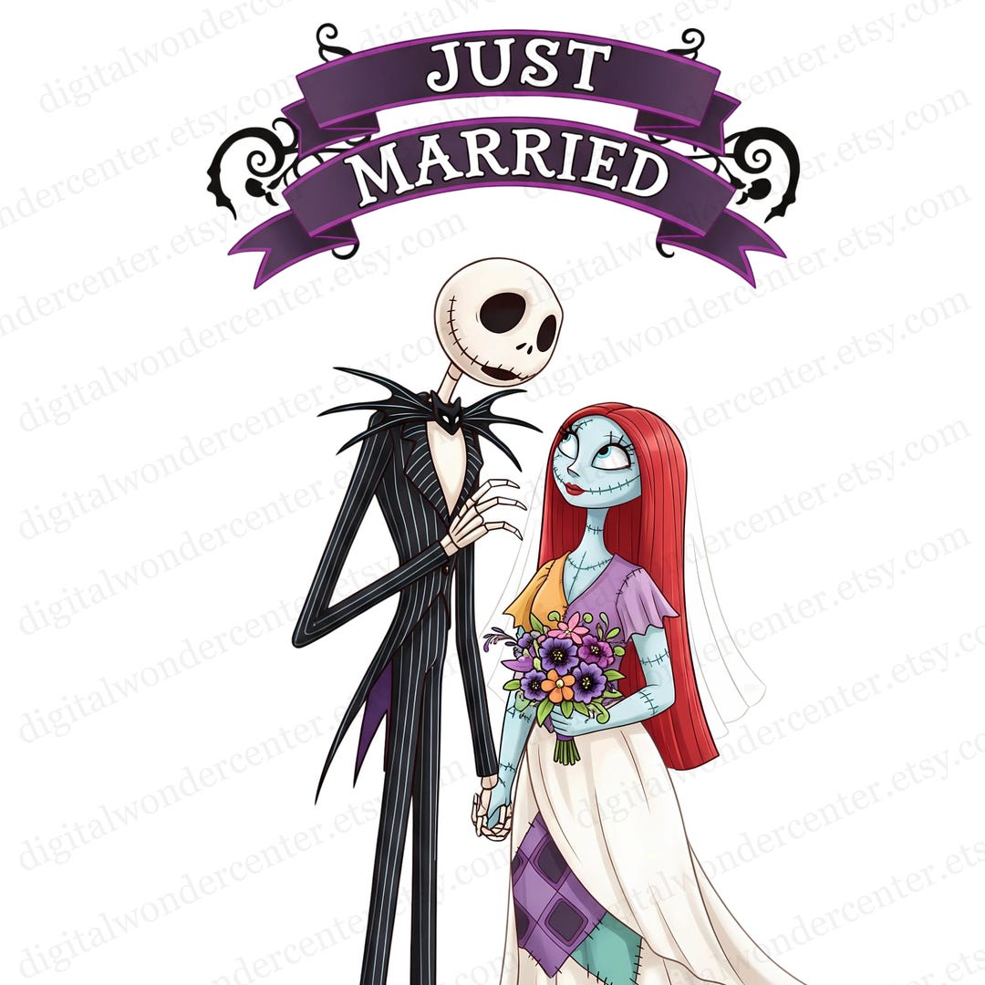 Jack Sally Wedding PNG Clipart | Digital Download | High-resolution ...