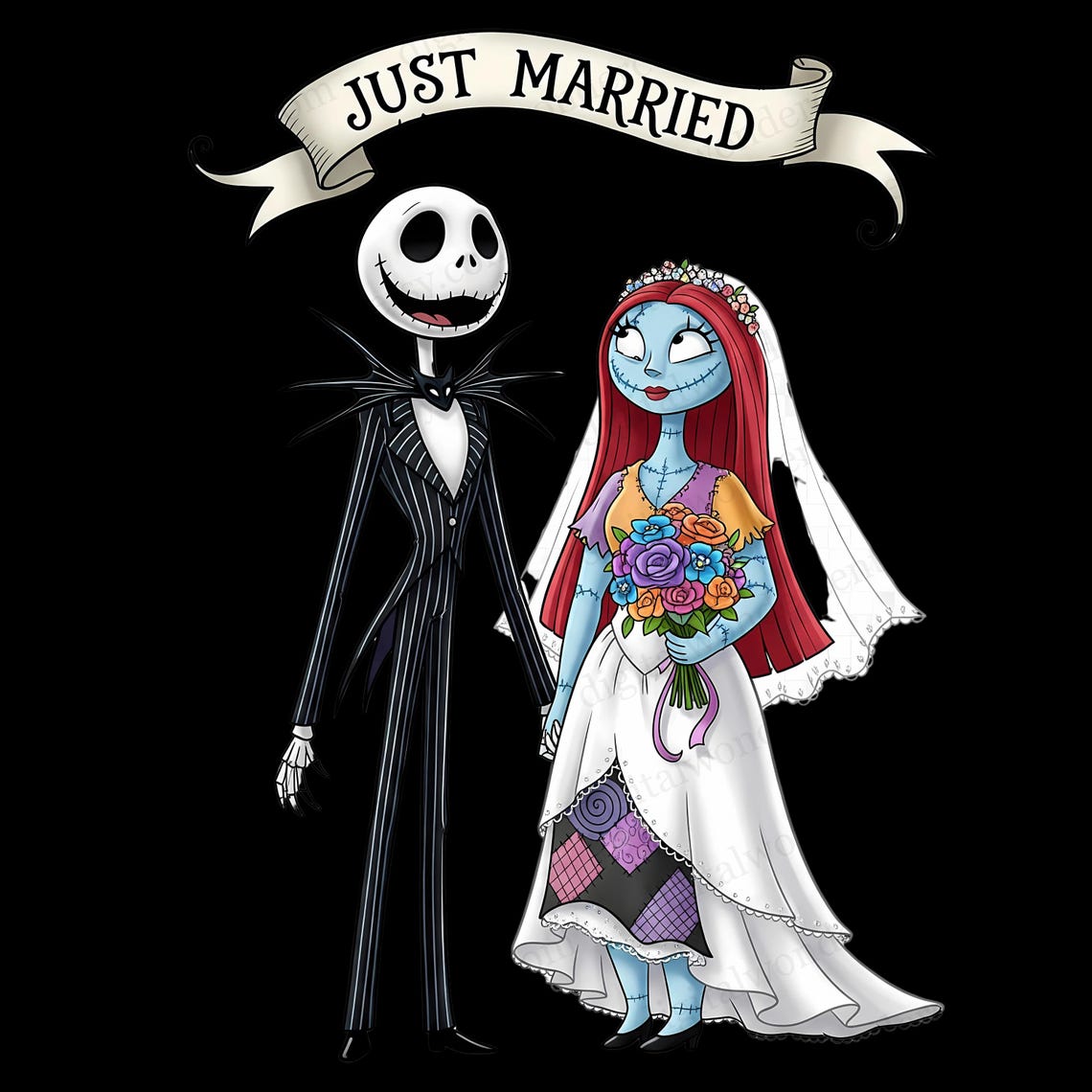 Jack Sally Wedding PNG Clipart | Digital Download | High-resolution ...