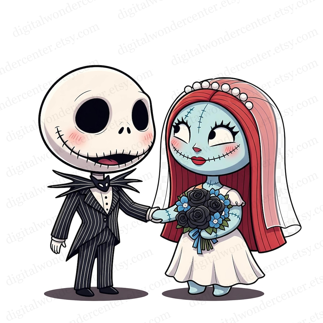 Jack Sally Wedding PNG Clipart | Digital Download | High-resolution ...