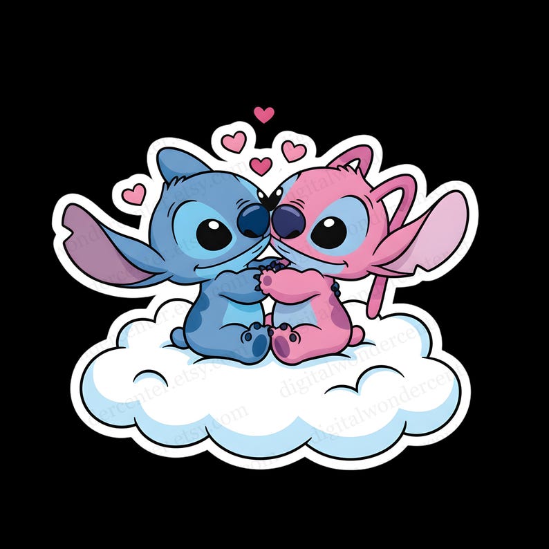 Stitch Angel PNG Clipart | Digital Download | High-resolution ...