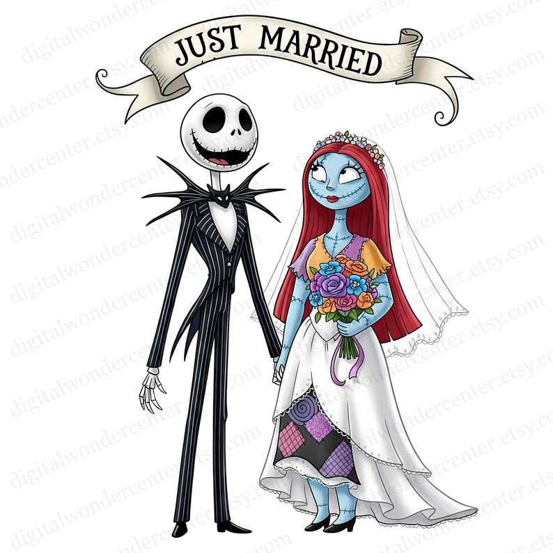 Jack Sally Wedding PNG Clipart | Digital Download | High-resolution ...