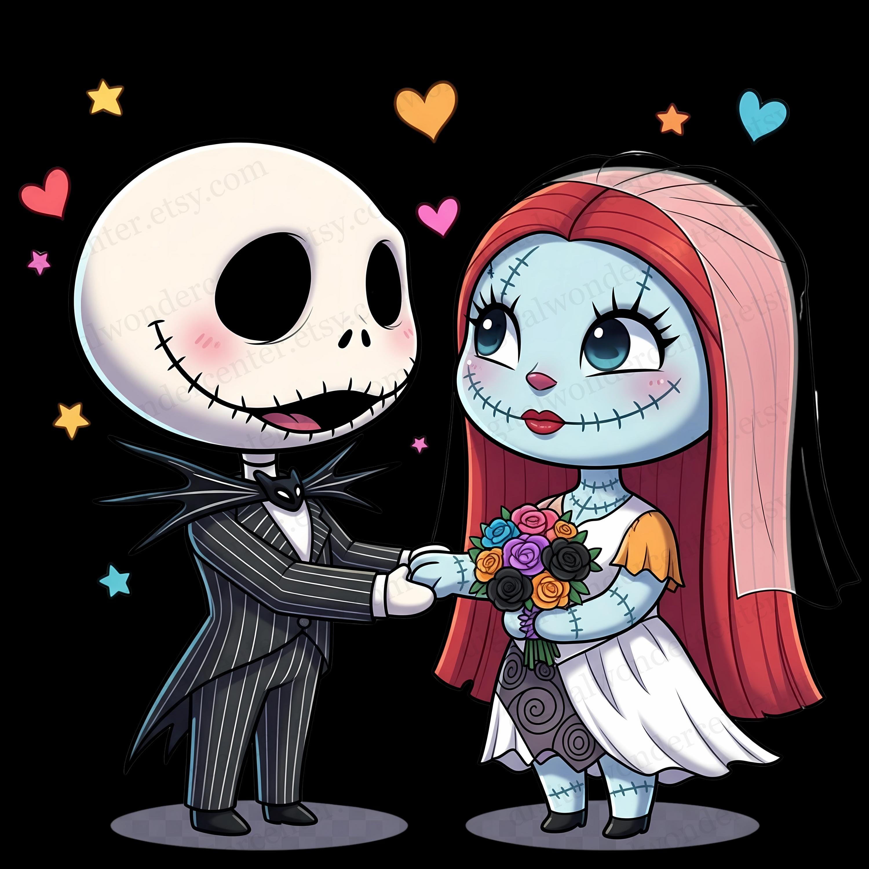 Jack Sally Wedding PNG Clipart | Digital Download | High-resolution ...