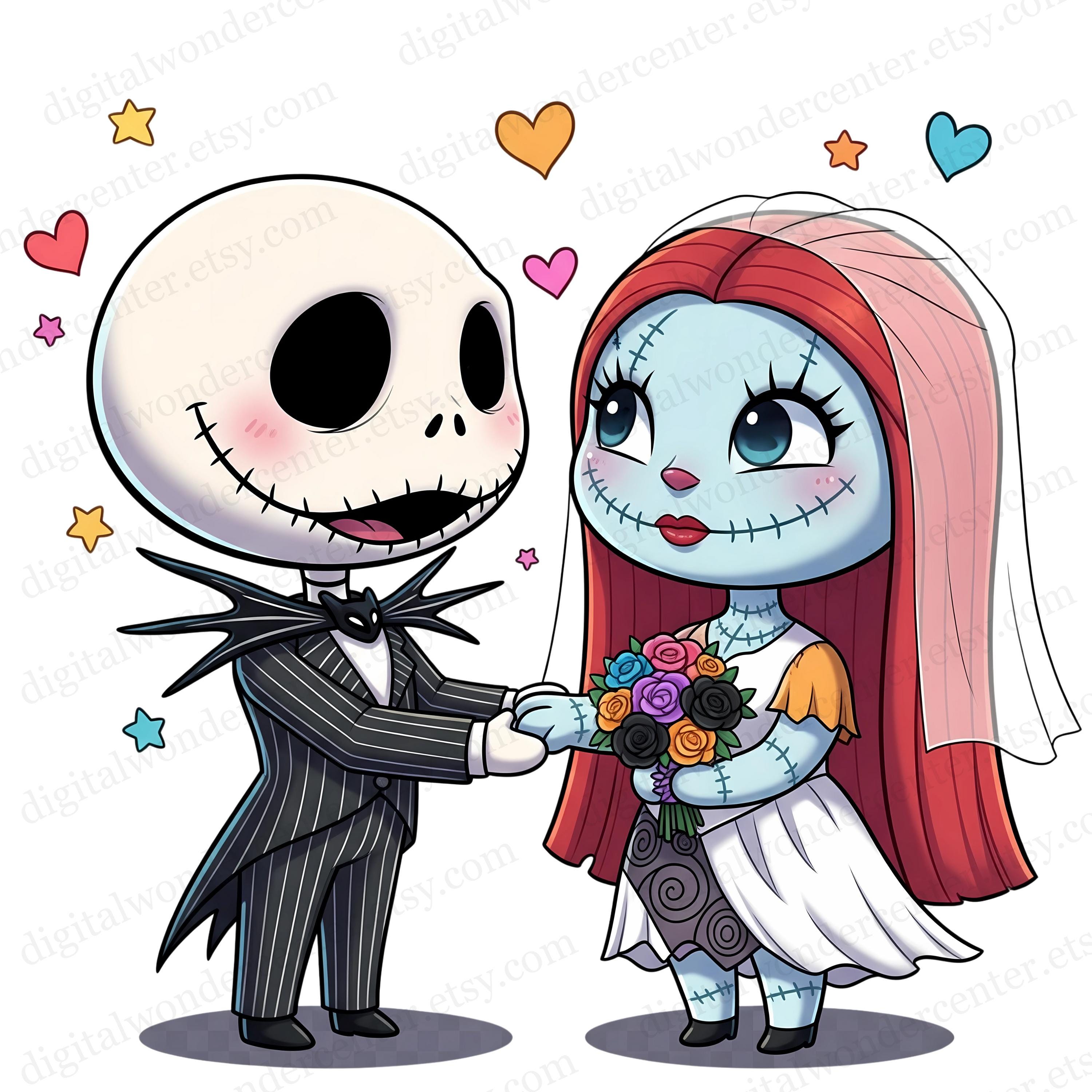 Jack Sally Wedding PNG Clipart | Digital Download | High-resolution ...