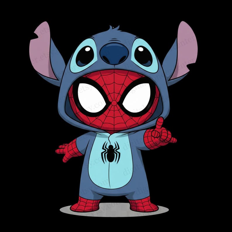 Spiderman Stitch PNG Clipart | Digital Download | High-resolution ...