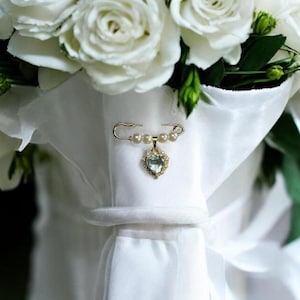 Something Blue for Bride, Bridal Bouquet Charm, Gift for Bride, Bridal ...