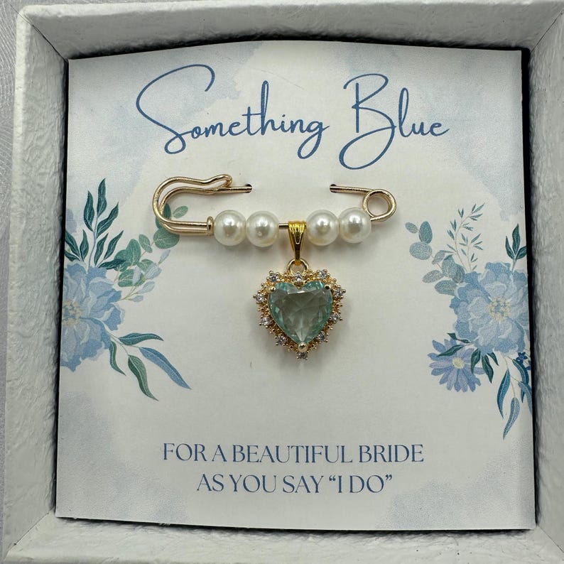 Something Blue for Bride, Bridal Bouquet Charm, Gift for Bride, Bridal ...