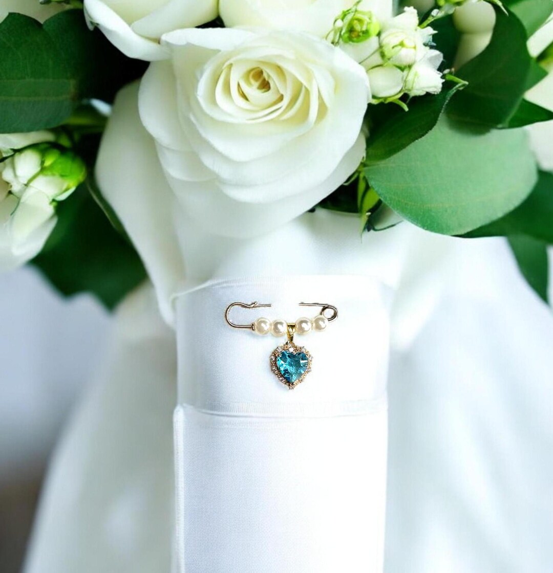 Something Blue for Bride, Bridal Bouquet Charm, Gift for Bride, Bridal ...