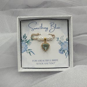 Something Blue for Bride, Bridal Bouquet Charm, Gift for Bride, Bridal ...