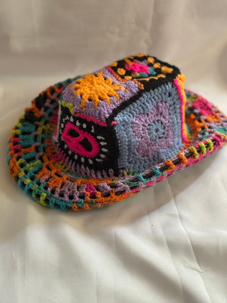 Granny Square Cowboy Hat - Etsy