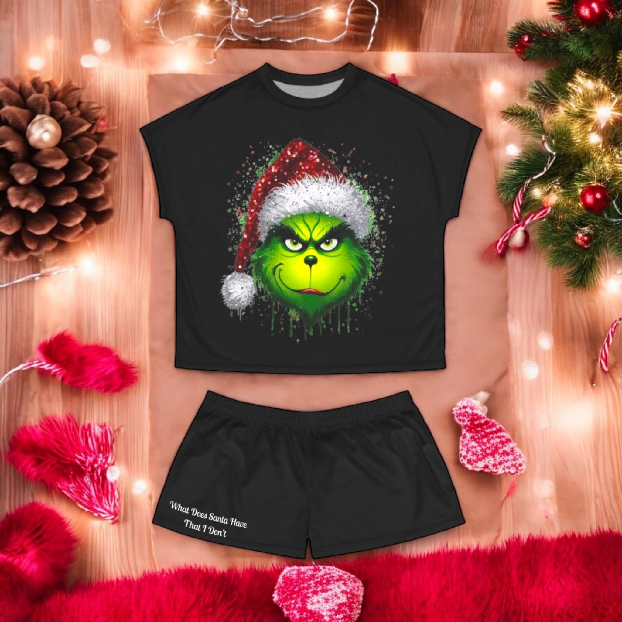 Christmas Grinch Pajama Set - Etsy