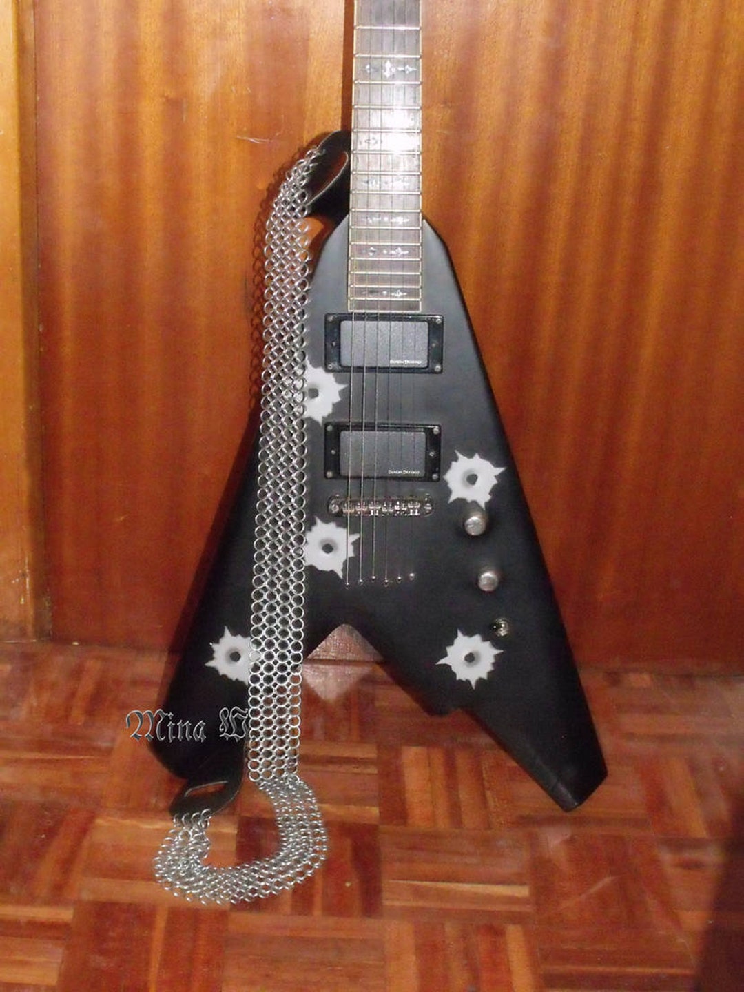Chainmail Guitar Strap Bass - Metal Medieval Folk Viking Renaissance - Etsy