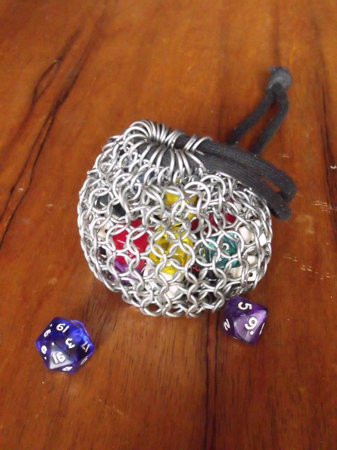 Chainmail Pouch Bag Carrier Fantasy Medieval Sorcerer Warrior Dungeon ...