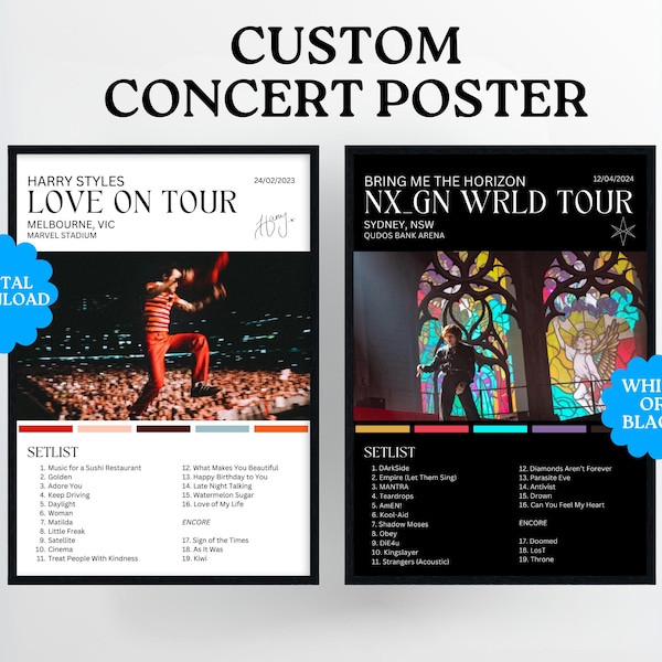 Concert Posters - Etsy