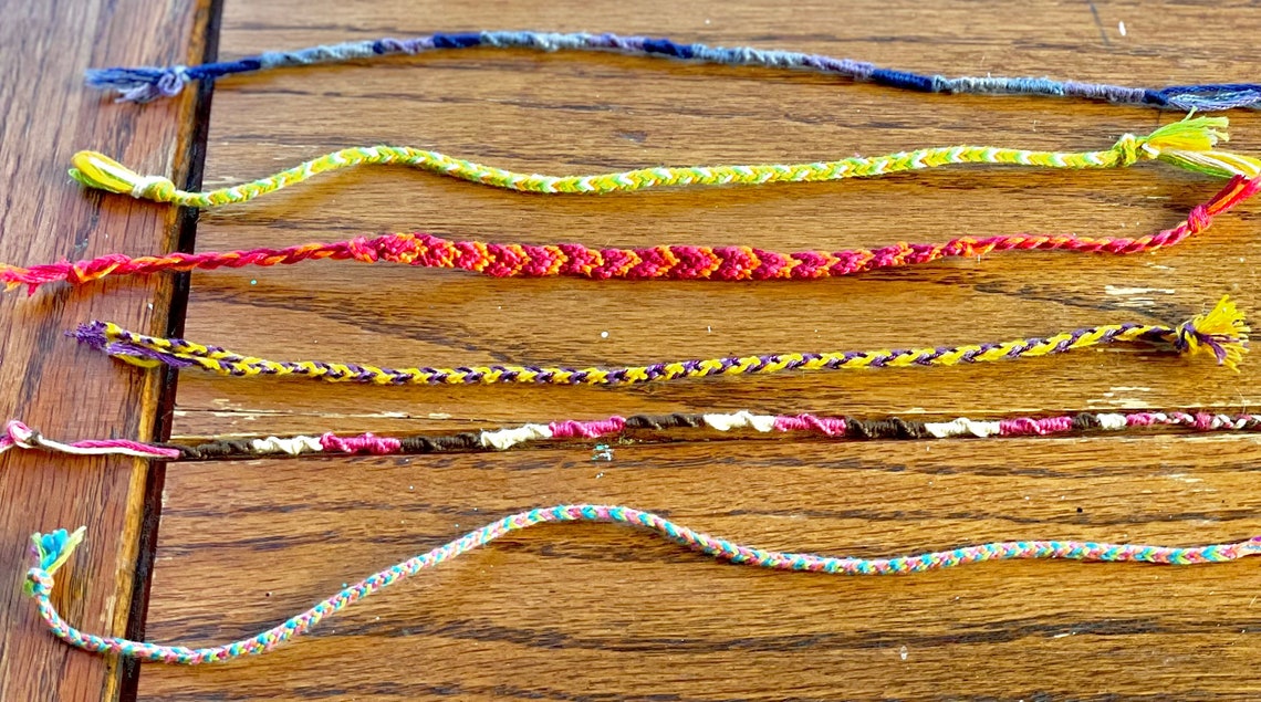 Thread Friendship Bracelets-handmade - Etsy