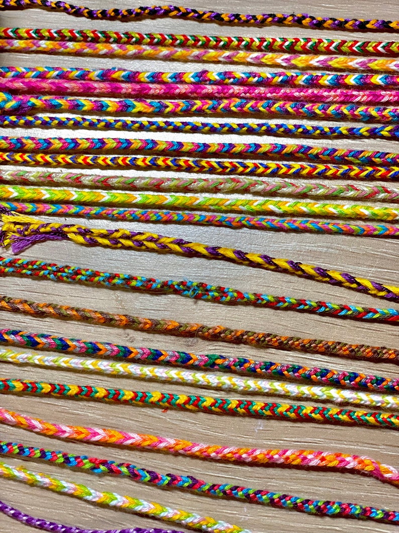 Thread Friendship Bracelets-handmade - Etsy