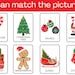 PRINTABLE Christmas Matching Activity Educational Resources for EYFS ...