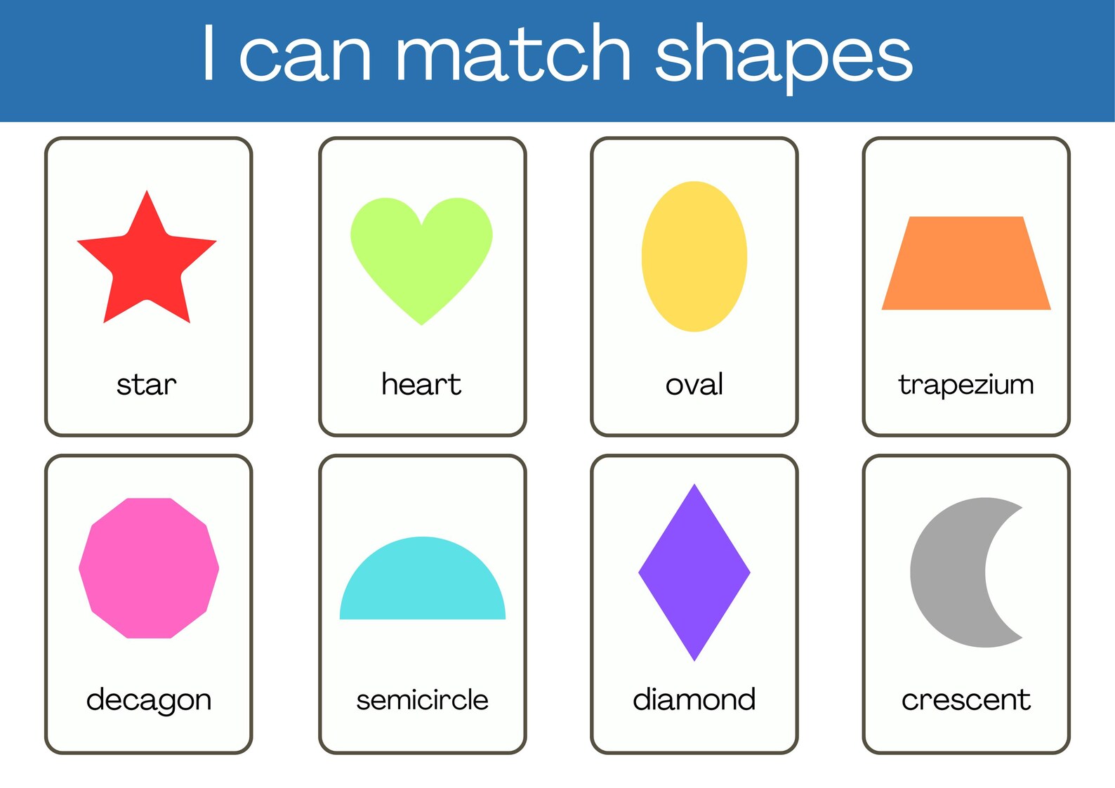 PRINTABLE Shape Matching Activity - Educational Resources for EYFS, SEN ...