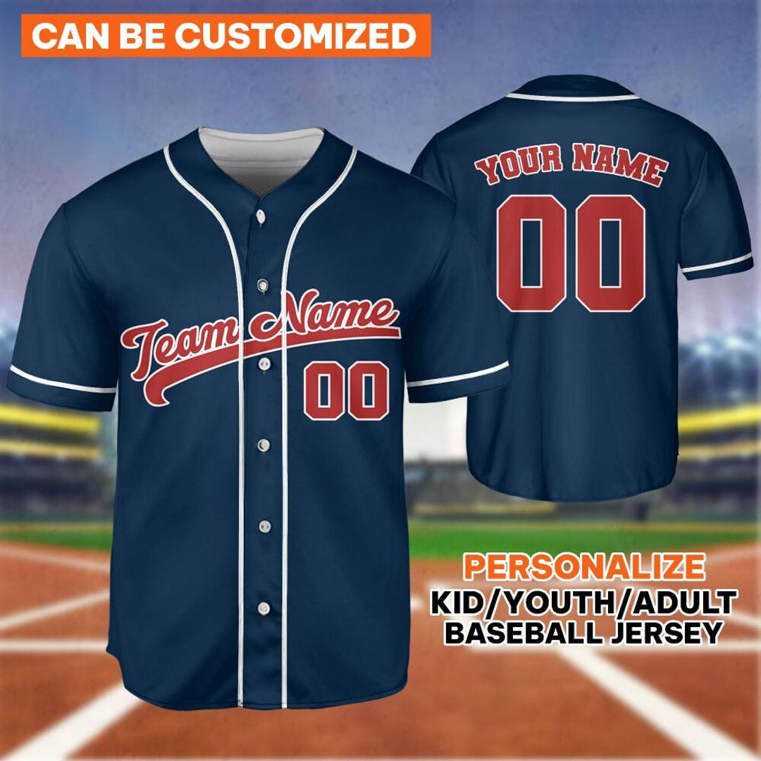 Baseball Jersey for Kids, Custom Uniform, Personalized Gift for Fans ...