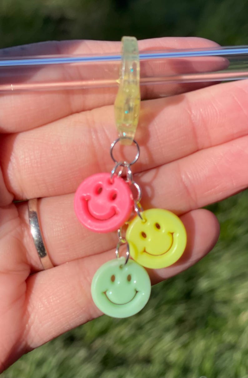 All Smiles Stitch Marker, Cute Stitch Markers, Happy Face, Colorful ...