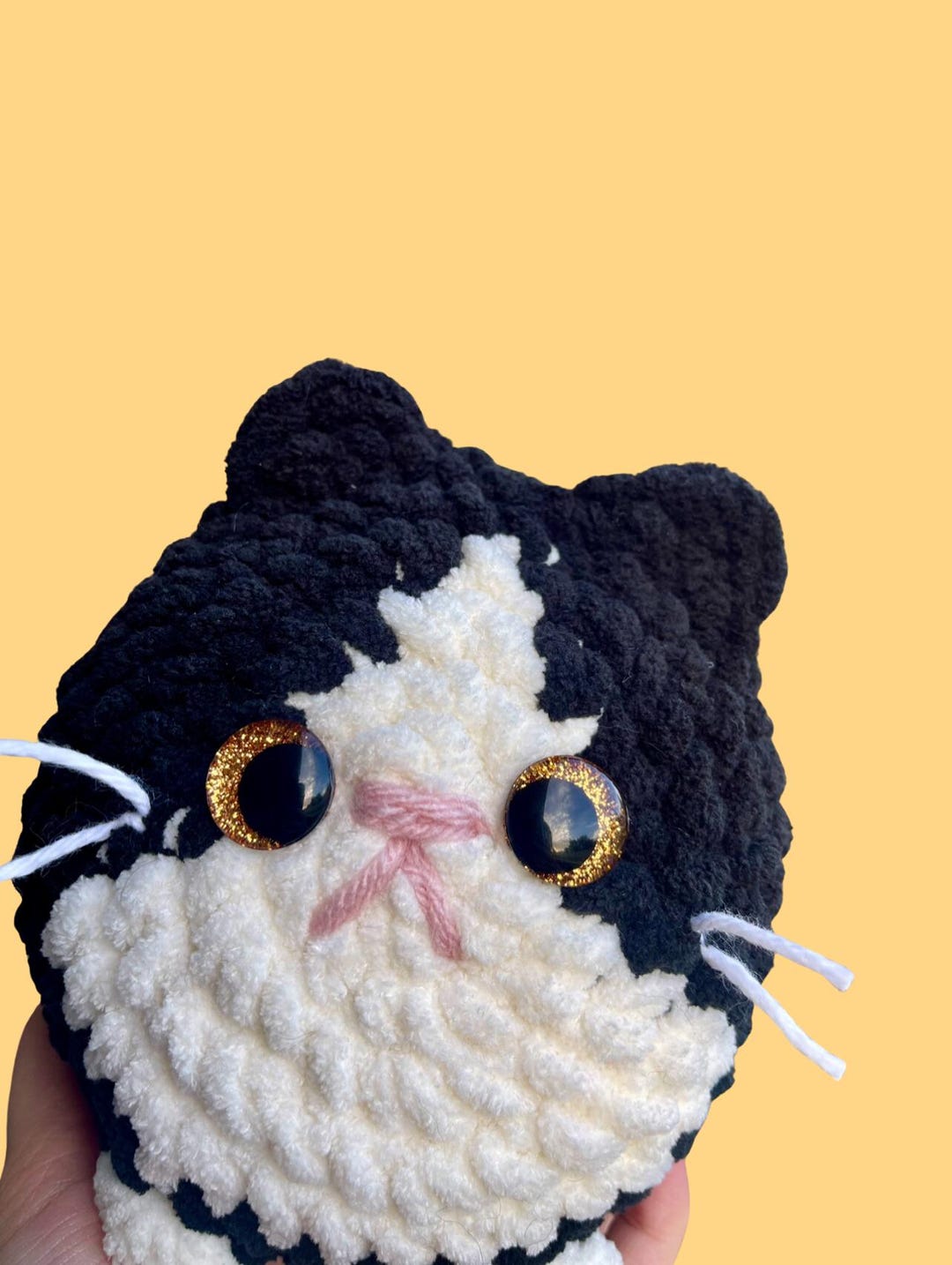Loaf Cat Loaf Kitty, Finished Crochet Cat Plushie, Ready to Ship ...