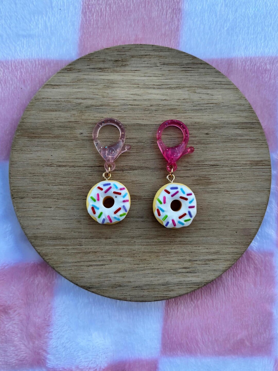 Donut Stitch Marker, Cute Stitch Markers, Donut Charms, Pink Charms ...
