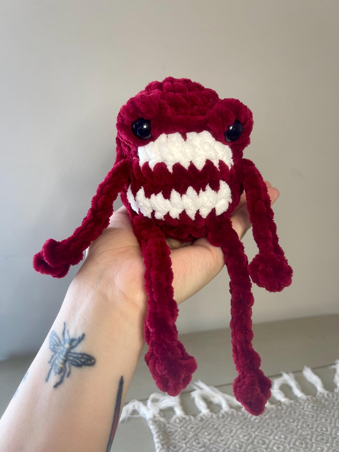 Frog Plushie Crochet Frog, Peppermint Frog, Handmade Plush, Frog ...