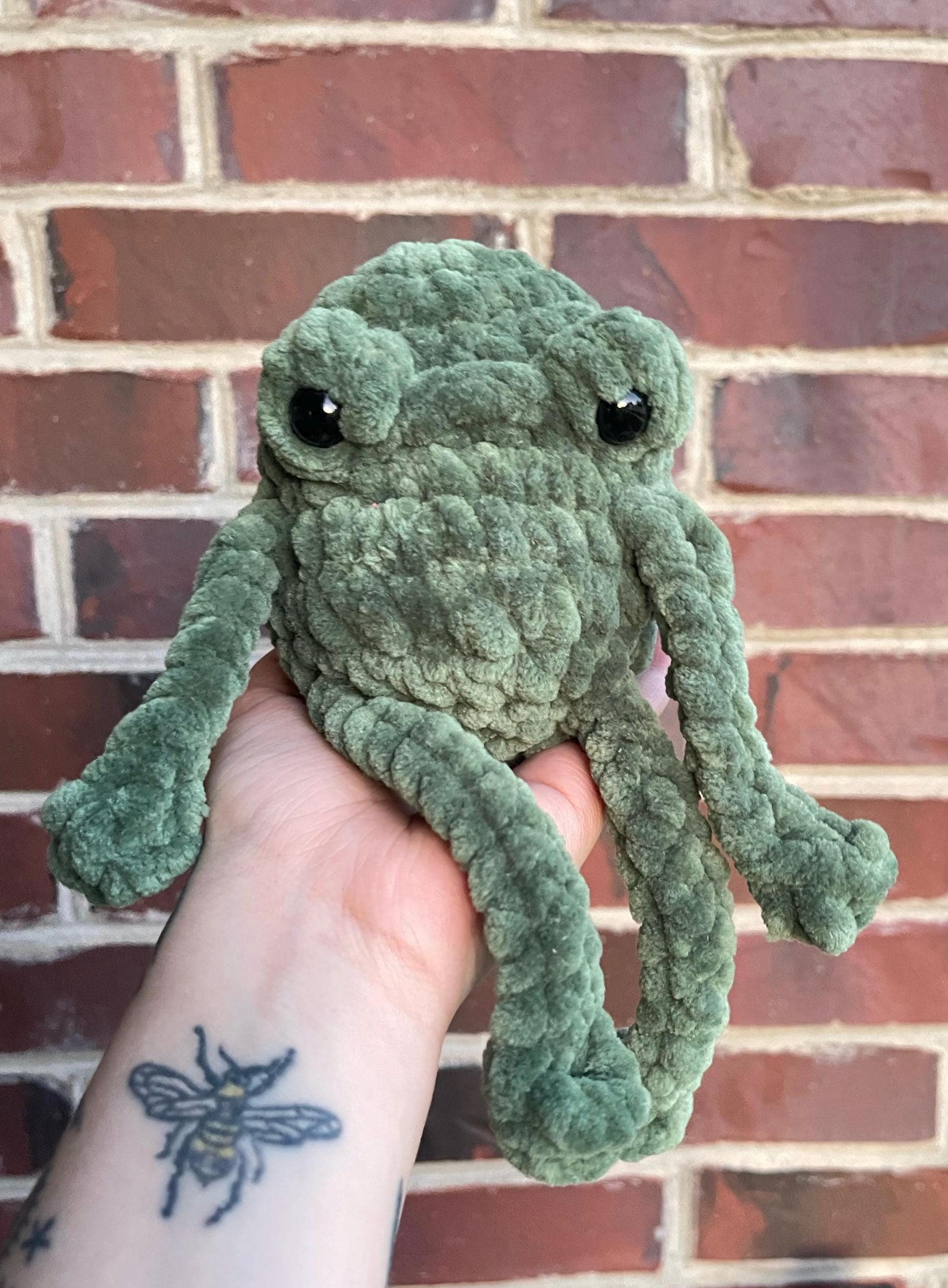 Frog Plushie - Crochet Frog, Handmade Plush, Ready to Ship Gift, Frog ...