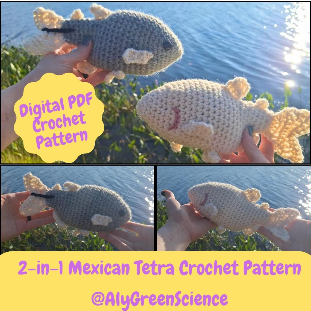 Crochet Mexican Tetra PDF Pattern Download, the Crochet Lab Series - Etsy