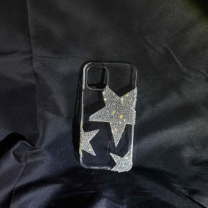Rhinestone Star Phone Case: Bling Accessory - Etsy